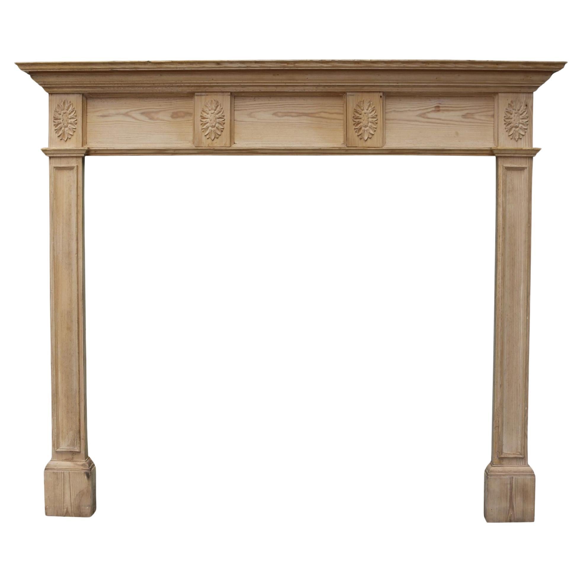 Original Georgian Natural Pine Fire Mantel at 1stDibs
