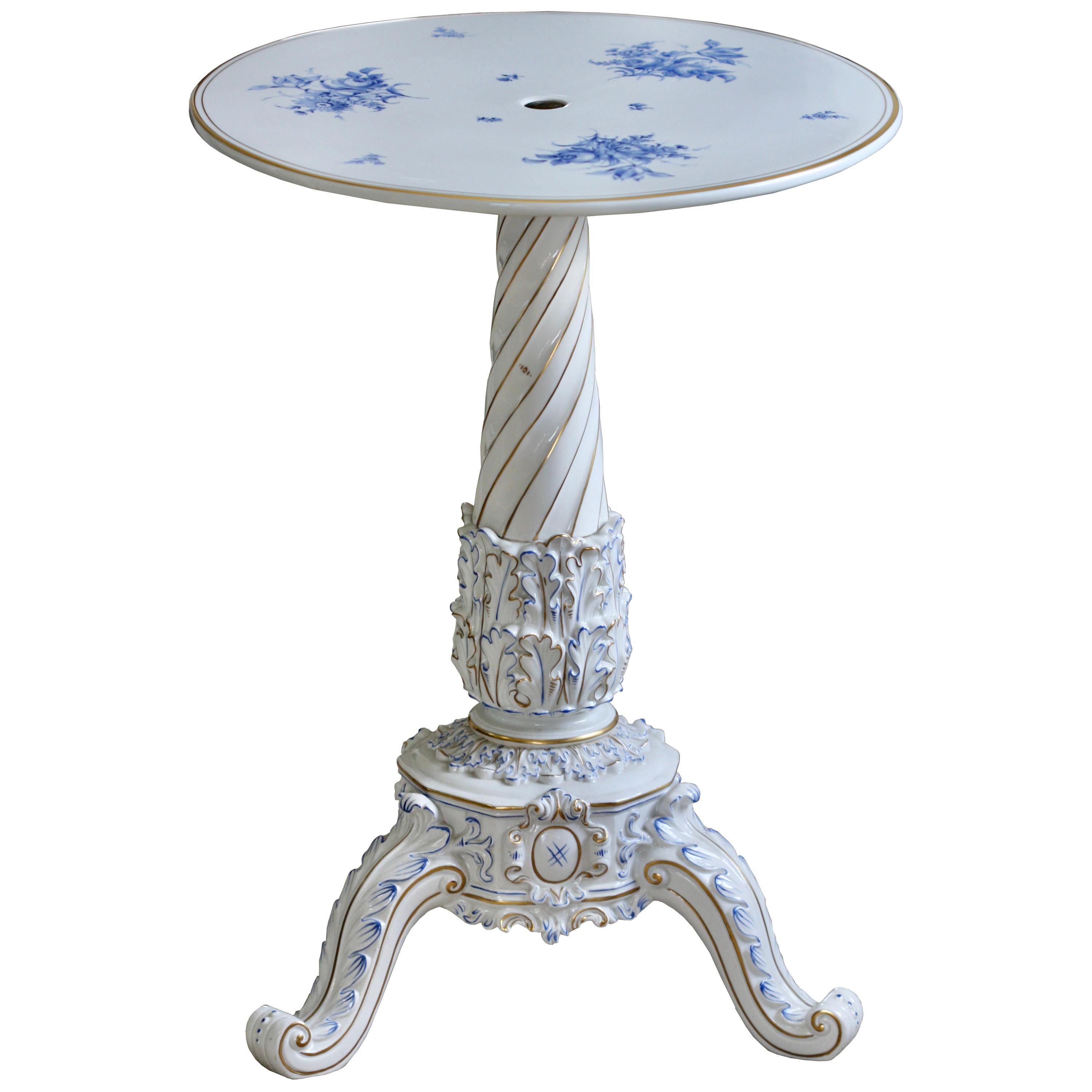 German Porcelain Gueridon Dresden, Third Quarter of the 20th Century at ...