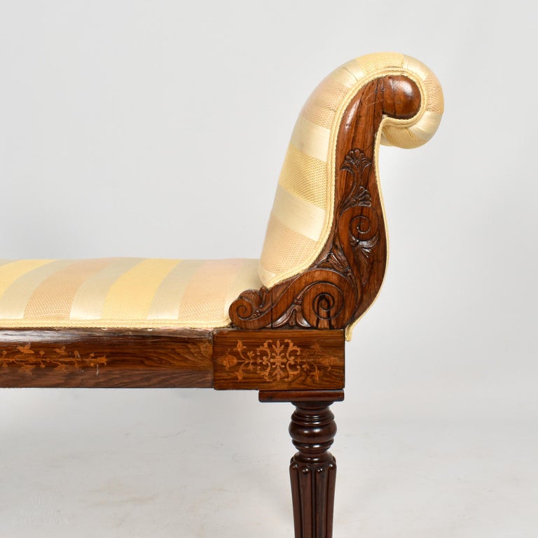 A Gillows Mahogany Window Seat circa 1840 For Sale at 1stDibs