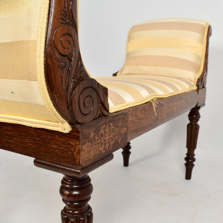 A Gillows Mahogany Window Seat circa 1840 For Sale at 1stDibs