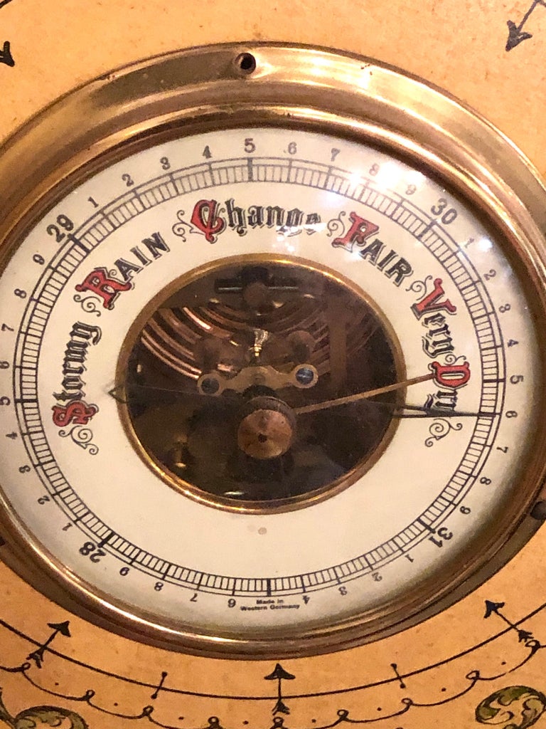 Giltwood Carved Italian Decorative Wall Hanging With Lufft Barometer at ...