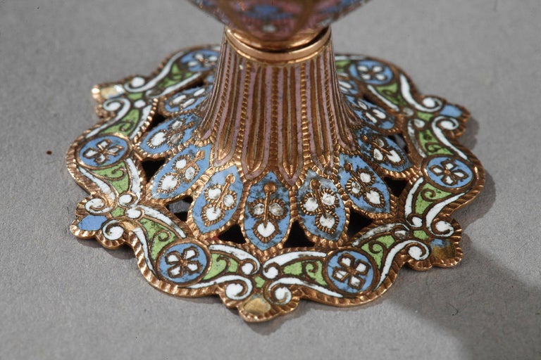 Gold and Enamel Zarf, Swiss, Early 19th Century For Sale at 1stDibs