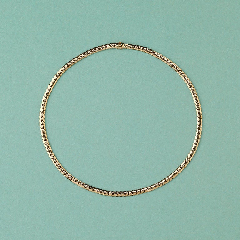 Gold Cartier Curb Link Chain at 1stDibs