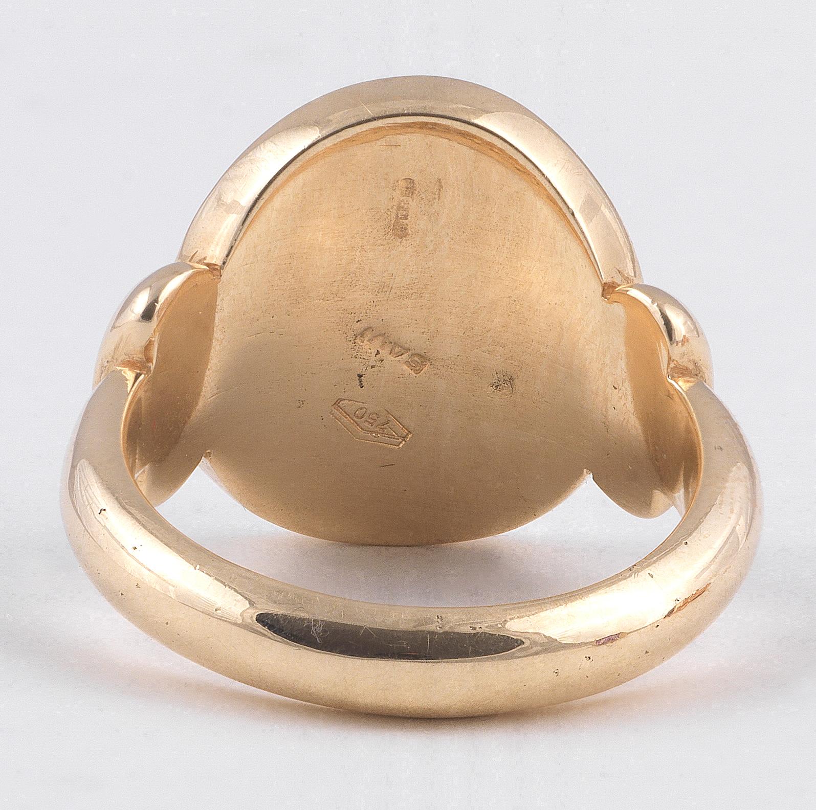 Gold Intaglio Signet Bishop's Ring at 1stDibs | bishop signet ring ...