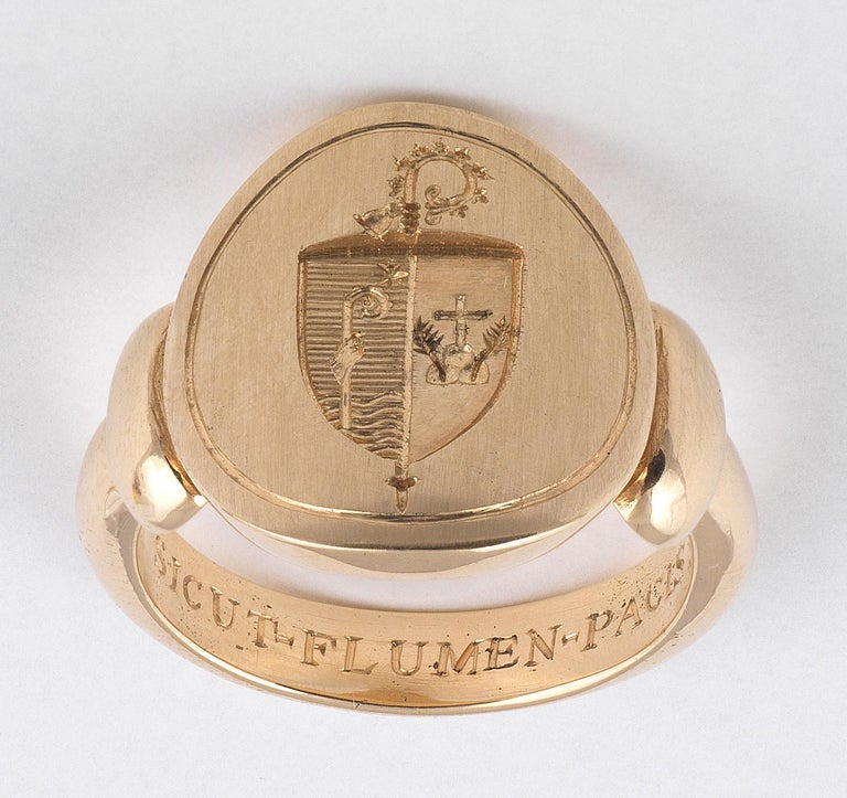 Gold Intaglio Signet Bishop's Ring at 1stDibs | bishop signet ring ...