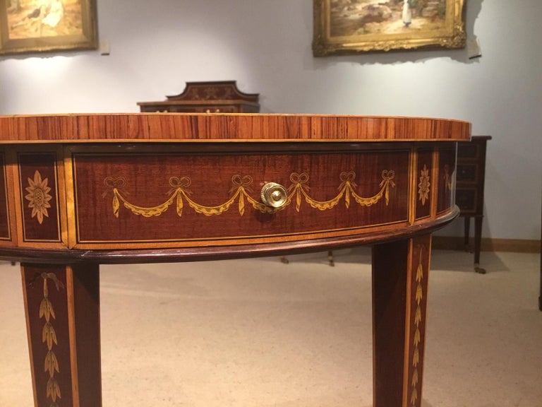 Good Pair of Sheraton Designed Demi Lune Pier Tables For Sale at 1stDibs