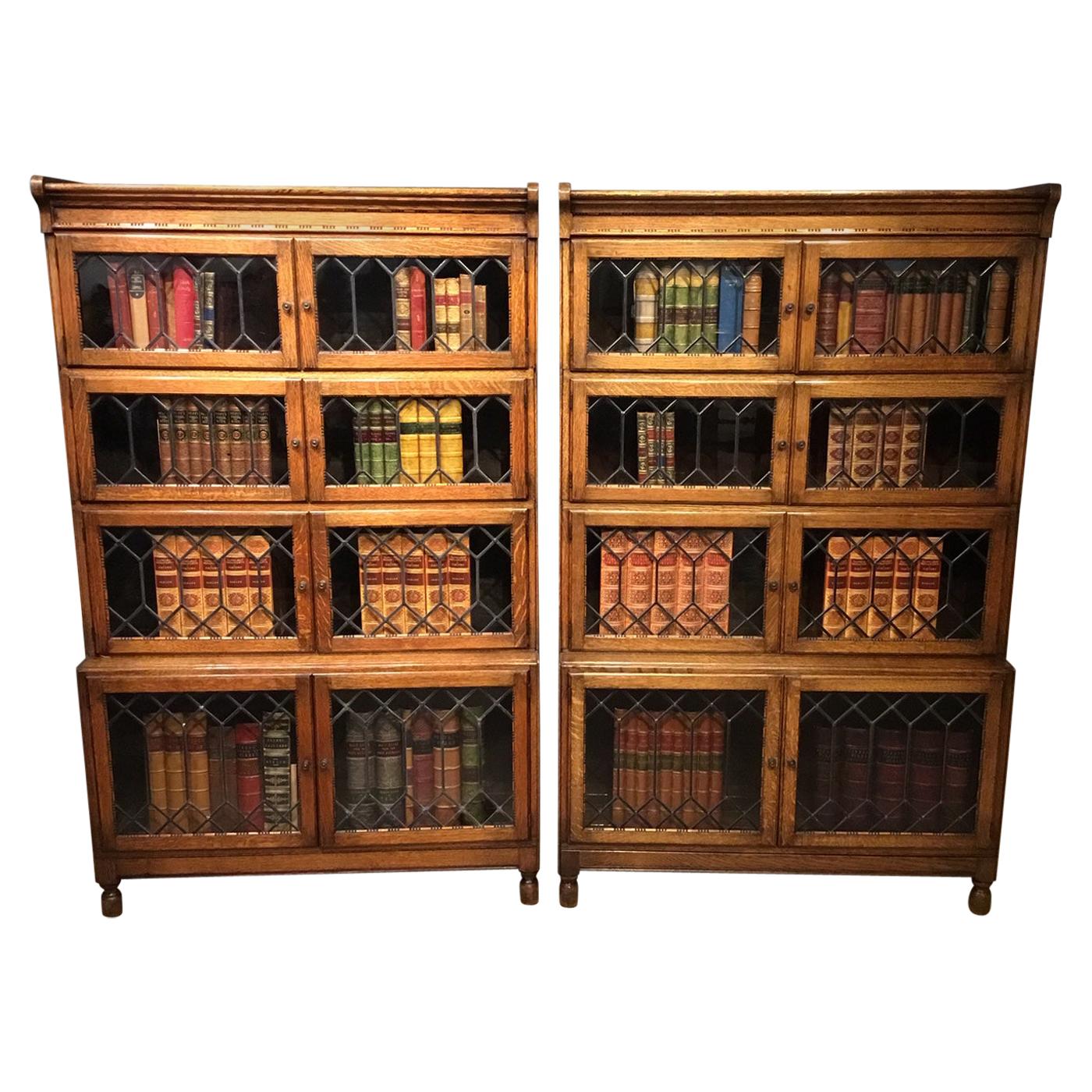 Good Pair of Stacking Bookcases by Minty of Oxford at 1stDibs