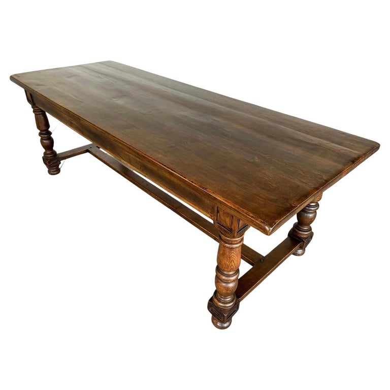 Good Solid Oak French Farmhouse Dining Table For Sale at 1stDibs