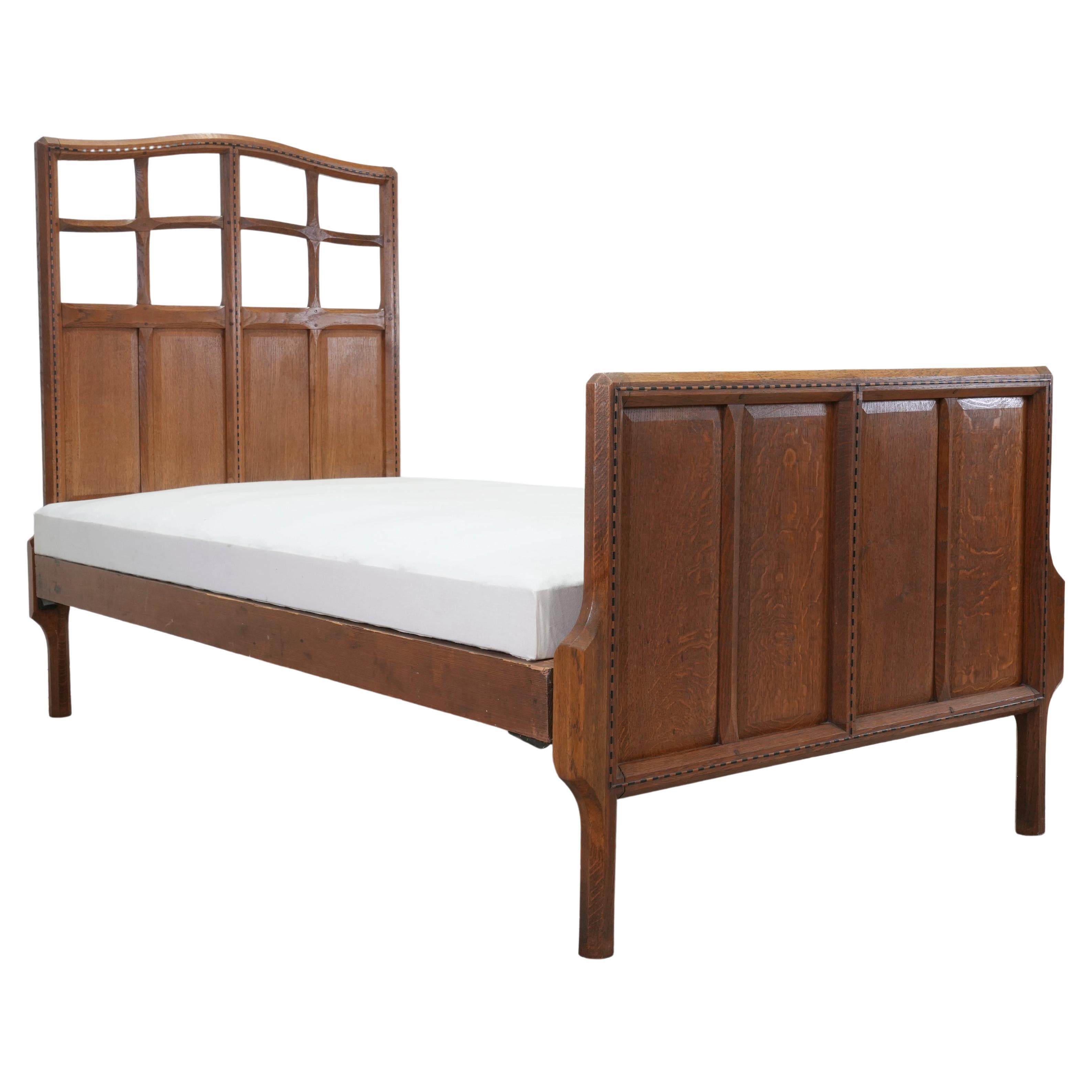 Large Single White Antique Bed MS72 For Sale at 1stDibs