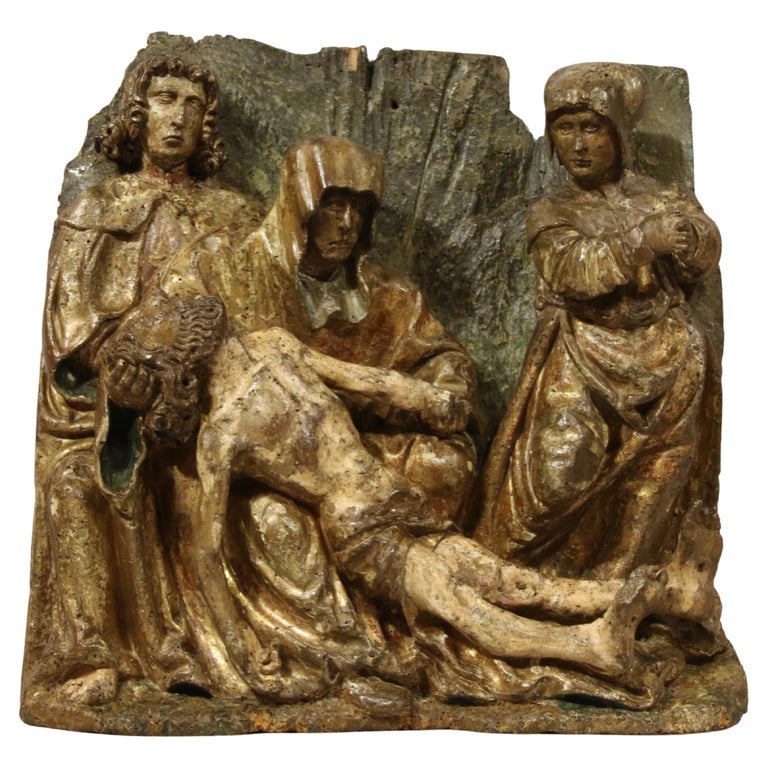 Gothic Flemish Lamentation Group For Sale at 1stDibs