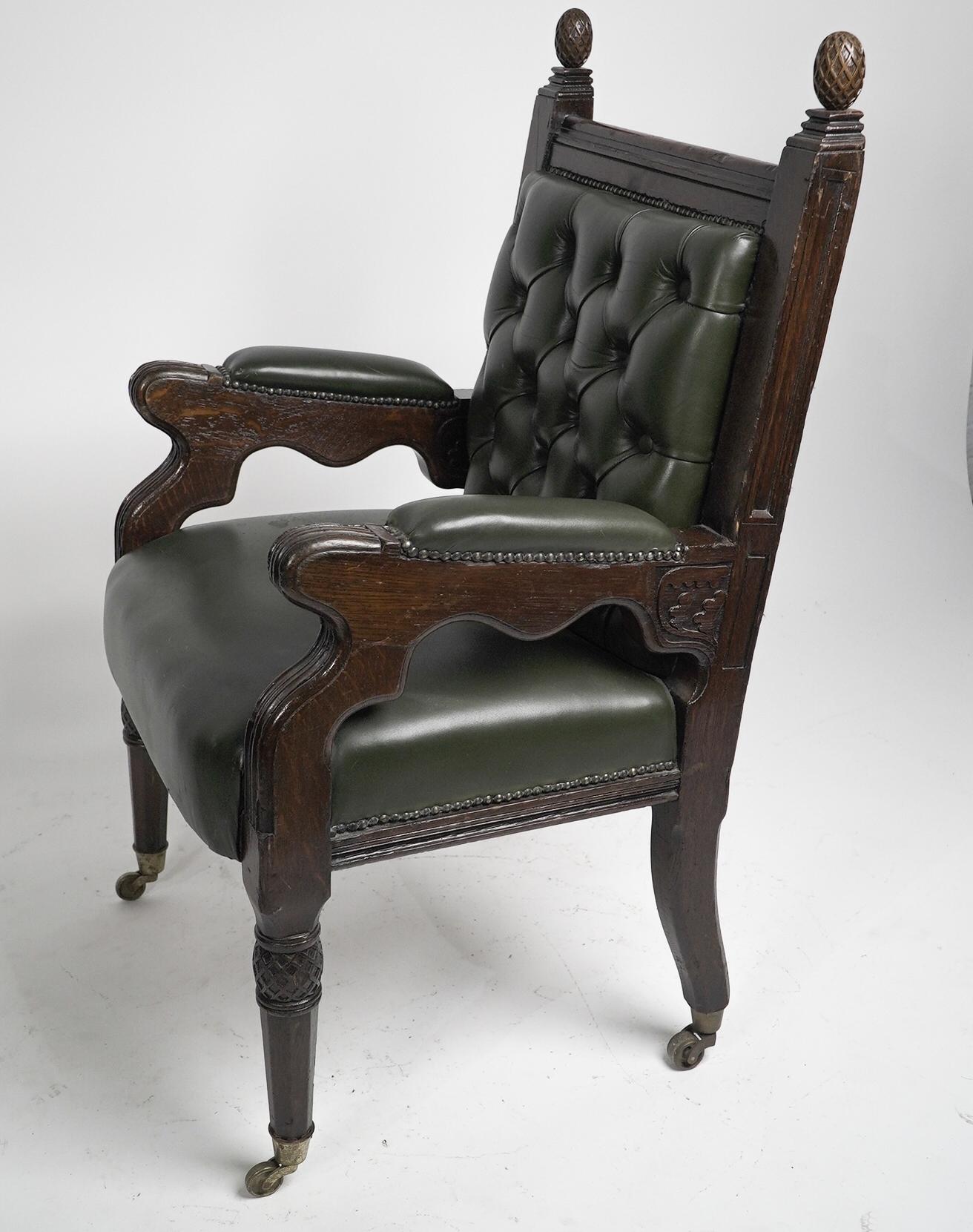 George Edmund Street. Judges armchair designed for The Royal Courts of ...