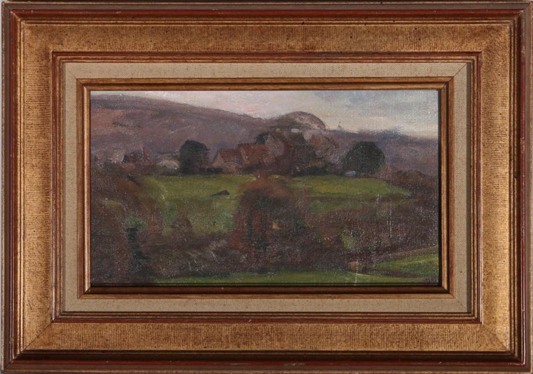 A. Gould - A. Gould - Framed Mid 20th Century Oil, Hill Farm For Sale ...
