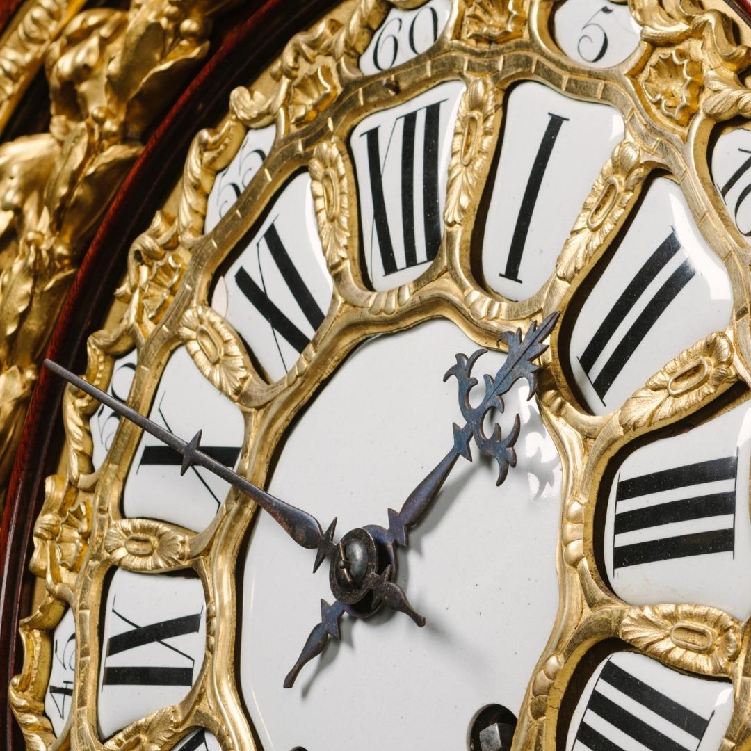 Grand Figural Cartel Clock, After a Design by Gilles-Marie Oppenord For ...