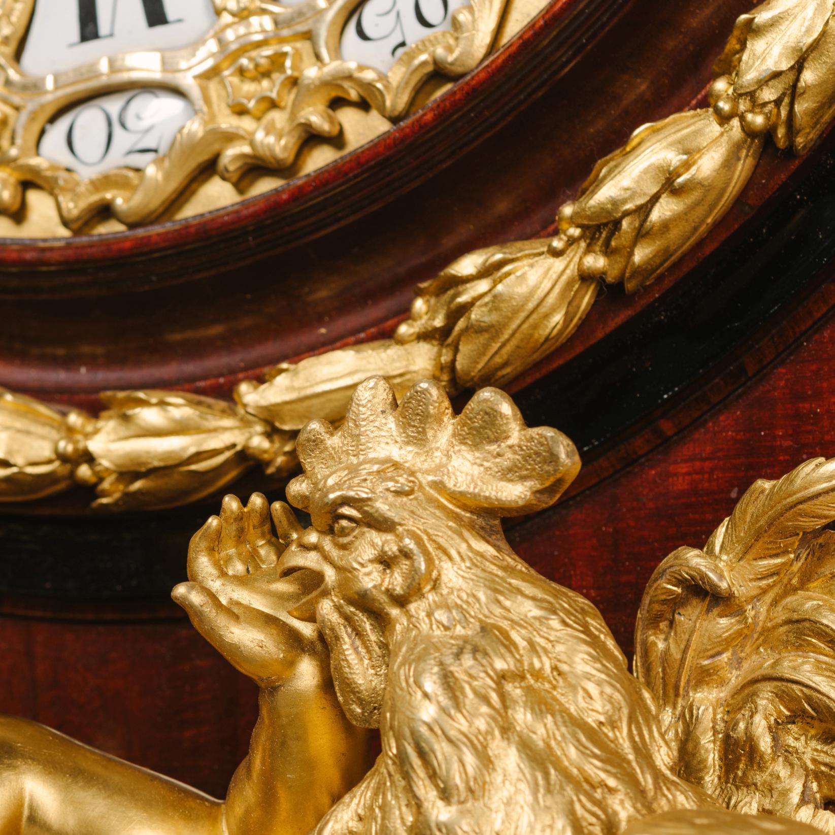 Grand Figural Cartel Clock, After a Design by Gilles-Marie Oppenord For ...