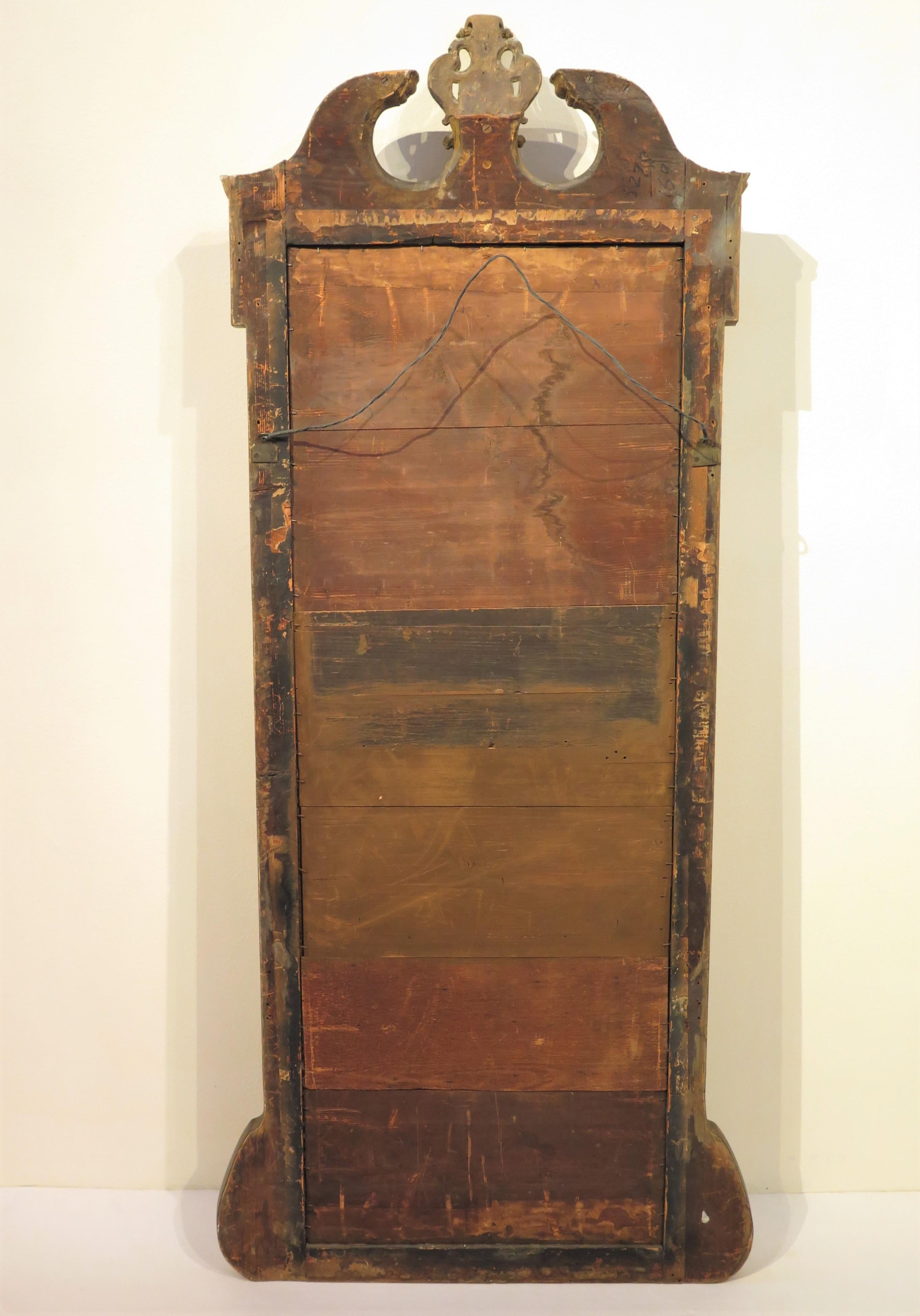 A Grand George II Walnut Pier Glass with Swan's Neck Pediment For Sale ...