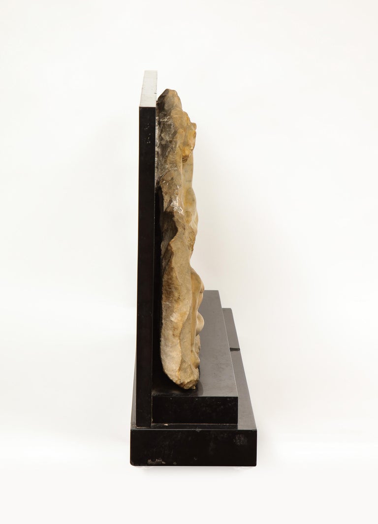 Greek "Parthenon" Marble Frieze Panel, Depicting a Man and Horse at 1stDibs