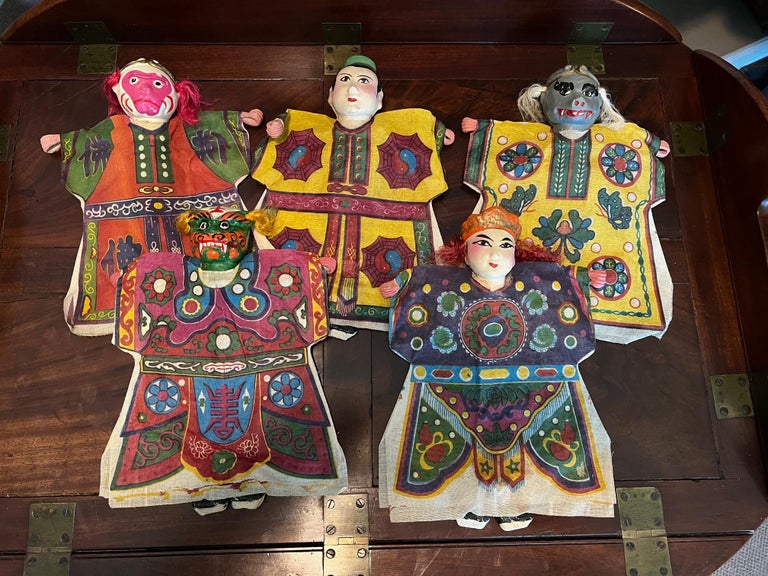 Group of Vintage Chinese Puppets For Sale at 1stDibs