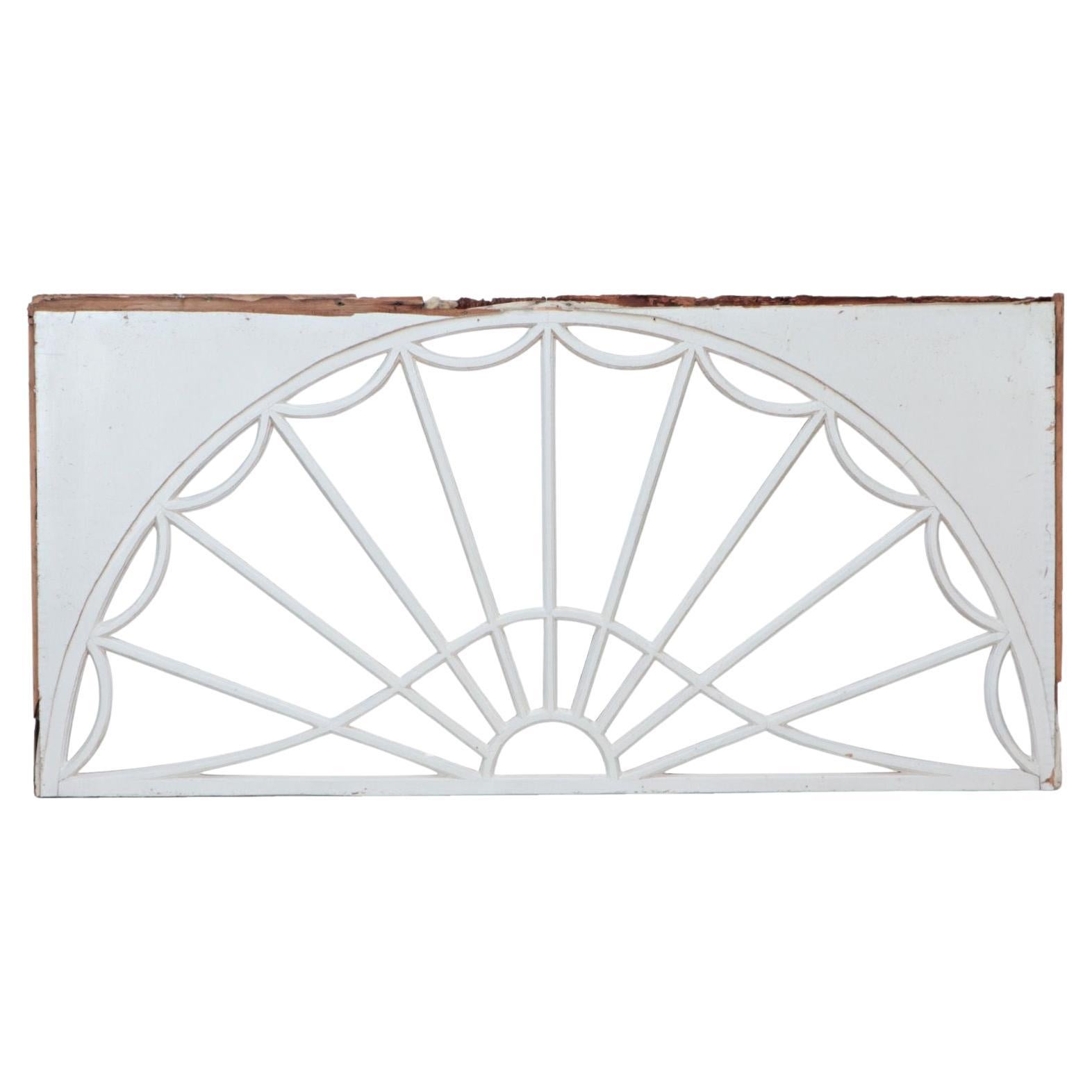 Half Round Painted Iron Transome Window, French, circa 1900 For Sale at ...