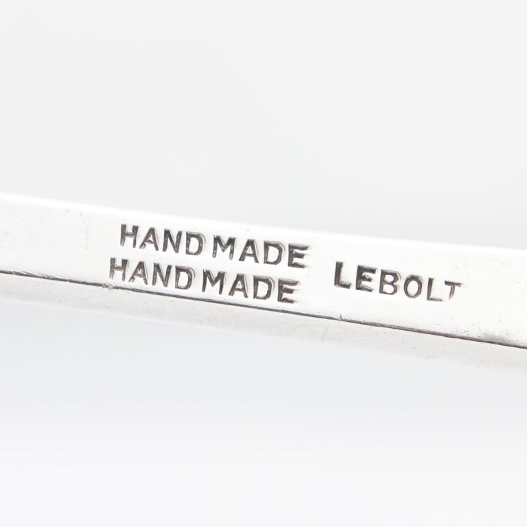 Hand Wrought Sterling Silver Bowl with Serving Spoon by Lebolt and Co ...