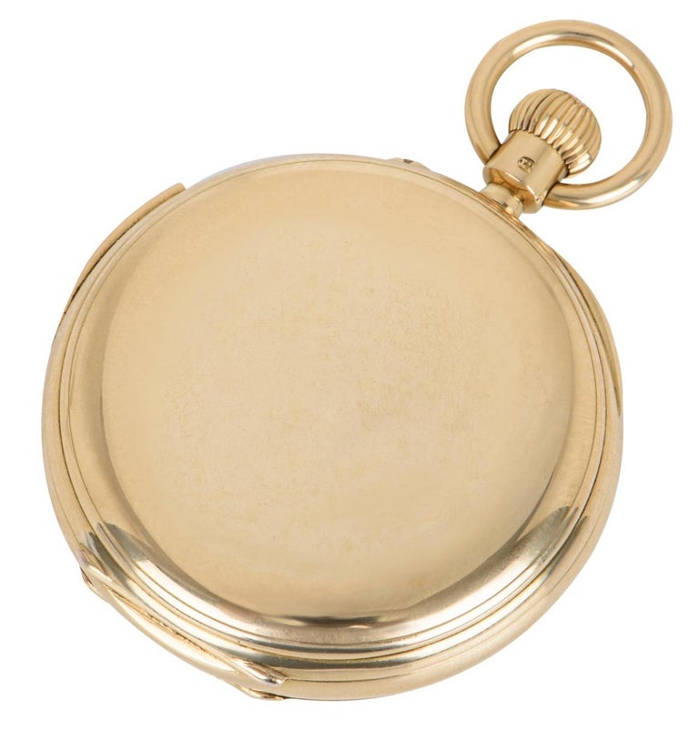 Heavy English 18ct Yellow Gold Full Hunter Keyless Lever Minute ...