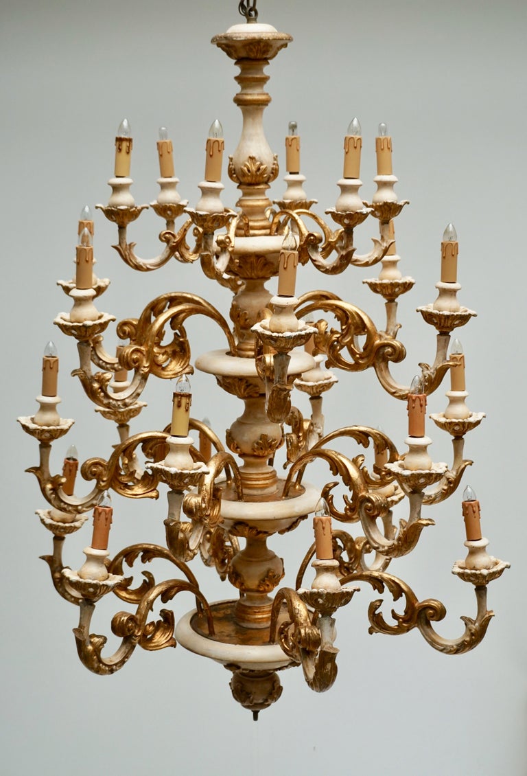 Highly Decorative and Elegant Gilded 24-Light Castle Chandelier For ...