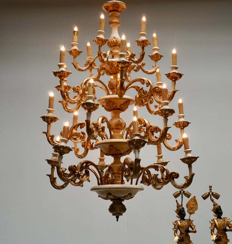 Highly Decorative and Elegant Gilded 24-Light Castle Chandelier For ...