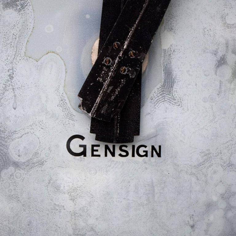 Huge Illuminated Advertising Clock by Gensign For Sale at 1stDibs