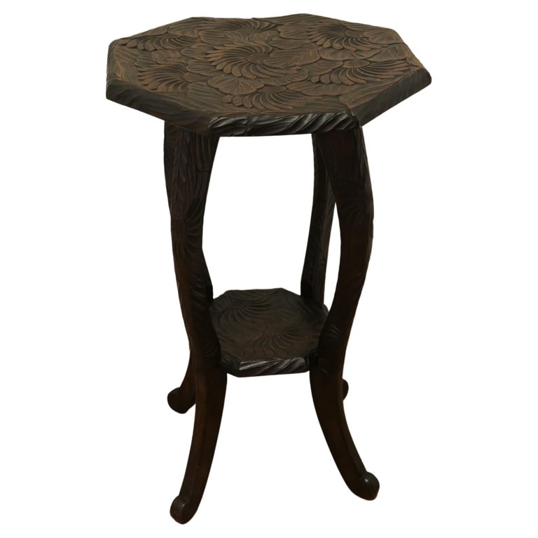 Japanese Table Carved for Liberty of London For Sale at 1stDibs