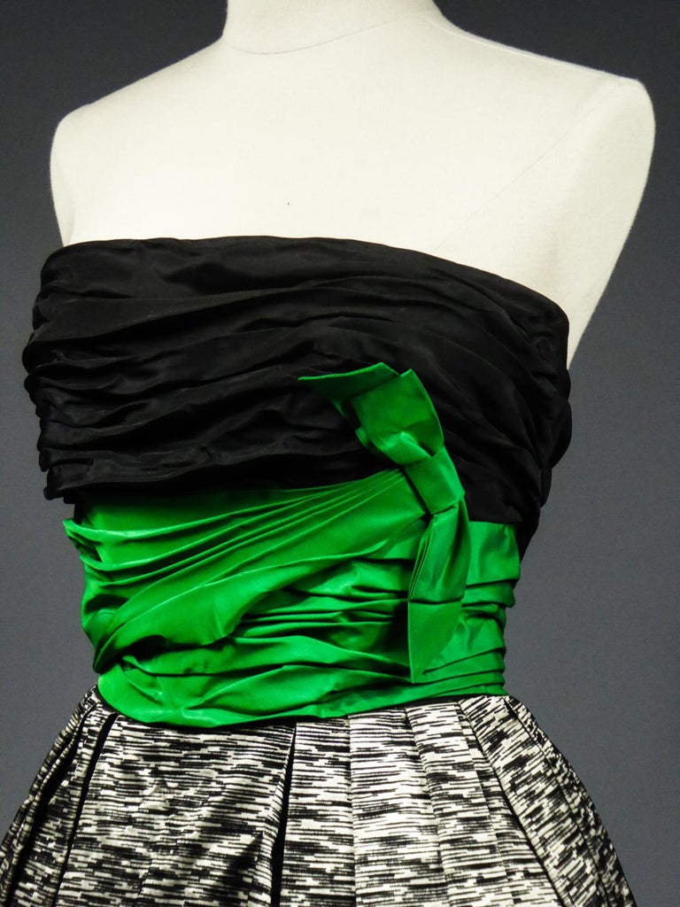 A Jean Allen Evening Taffeta and Velvet Gown - London Circa 1955/1960 ...