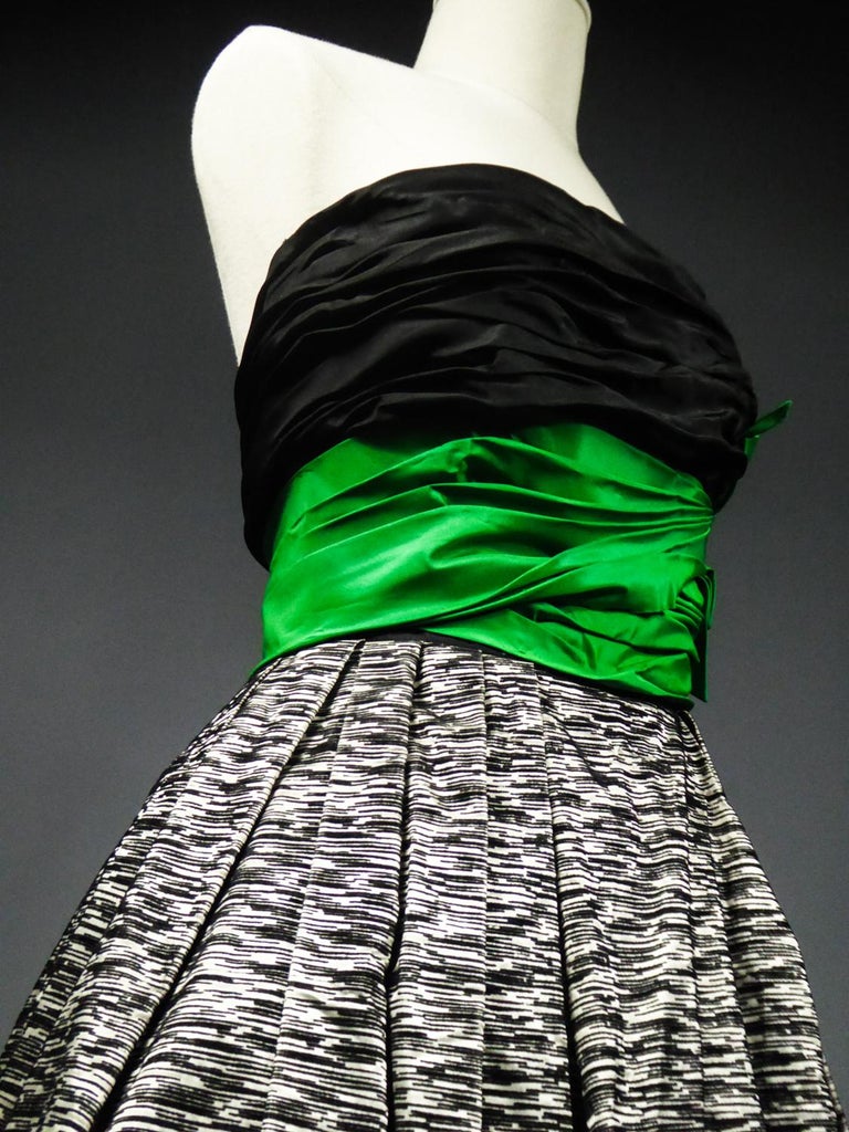 A Jean Allen Evening Taffeta and Velvet Gown - London Circa 1955/1960 ...