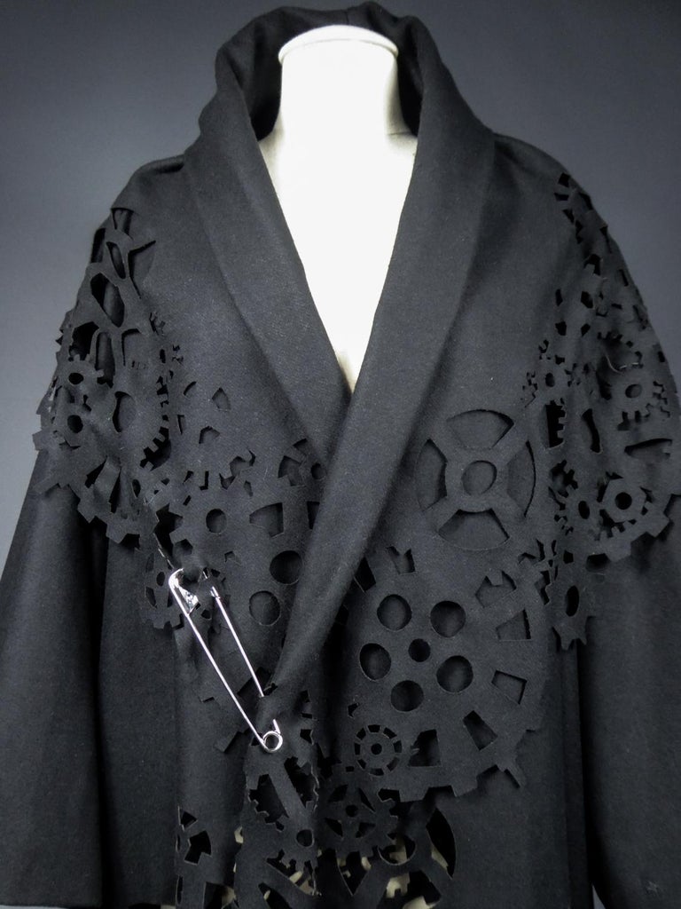 A Jean-Charles de Castelbajac French Cape Coat in Wool Felt Circa 2000 ...
