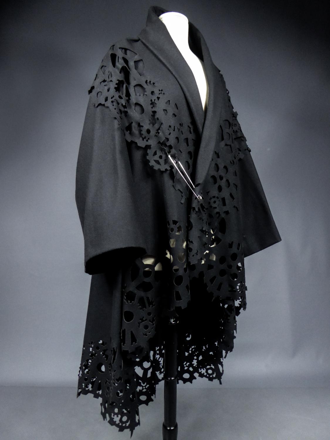 A Jean-Charles de Castelbajac French Cape Coat in Wool Felt Circa 2000 ...