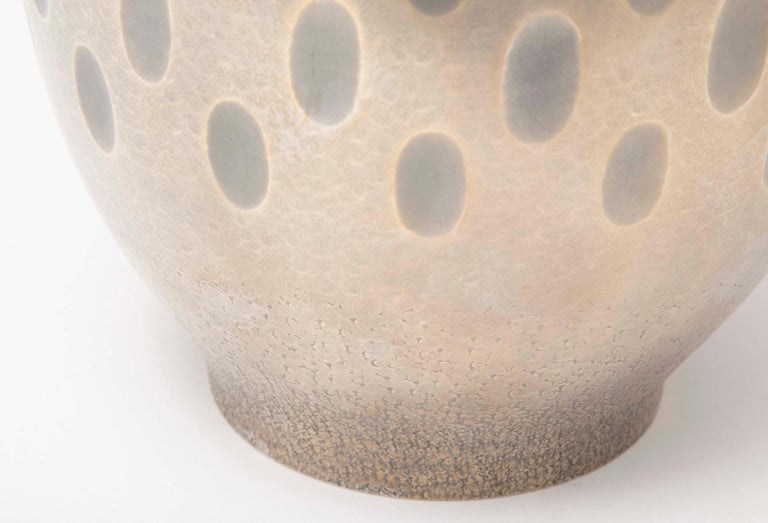 Jungin 'Pure Silver' Thumbprint Vase for Mitsukoshi For Sale at 1stDibs
