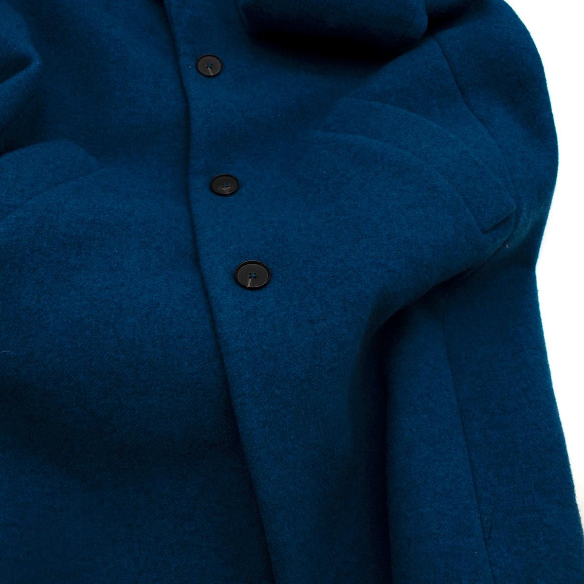 A Kind of Guise Cobalt Blue Wool Blend Coat - US 0-2 For Sale at ...