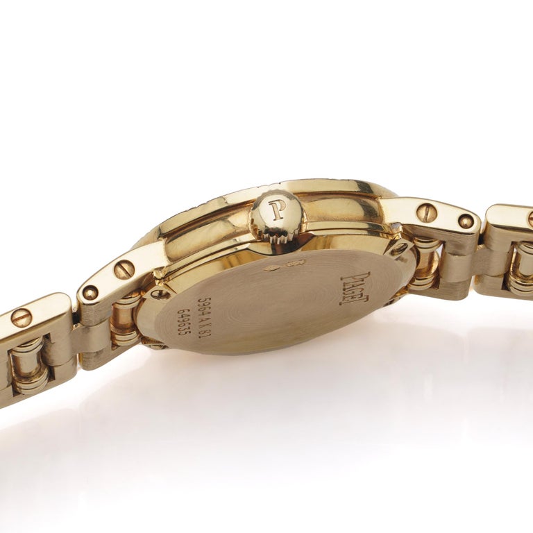 A ladies’ Piaget Mini Dancer 18kt yellow gold and diamond bracelet ...