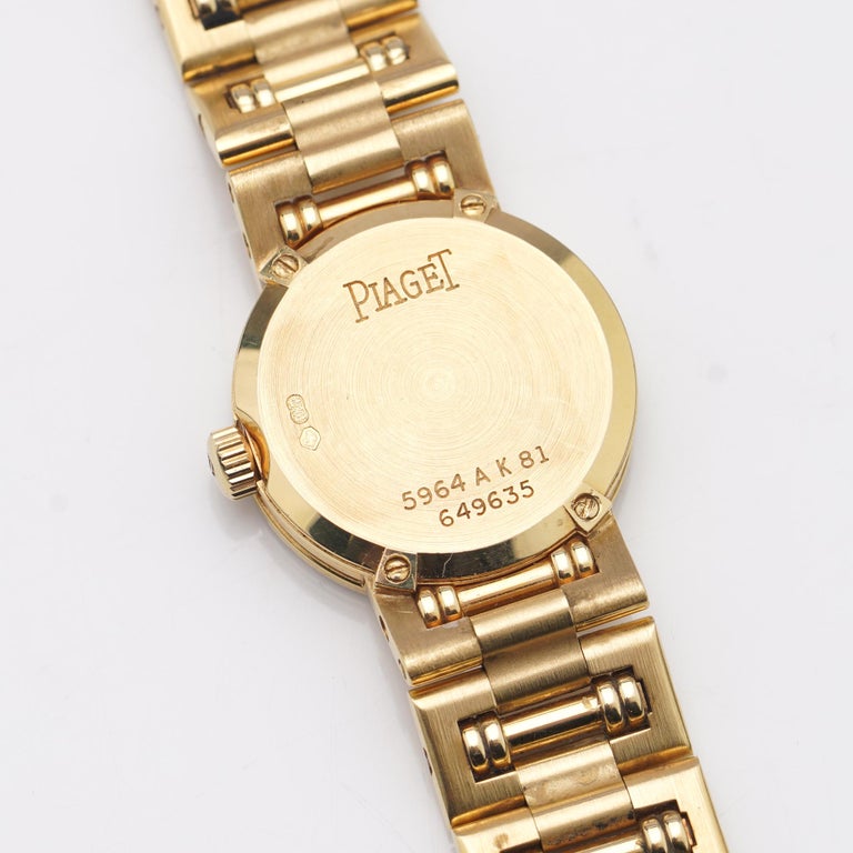 A ladies’ Piaget Mini Dancer 18kt yellow gold and diamond bracelet ...