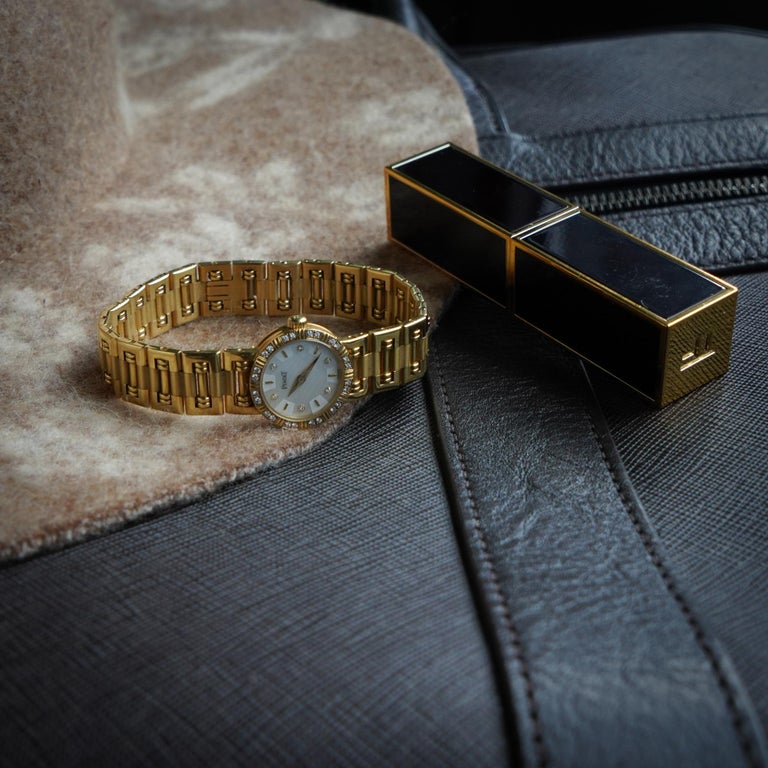 A ladies’ Piaget Mini Dancer 18kt yellow gold and diamond bracelet ...