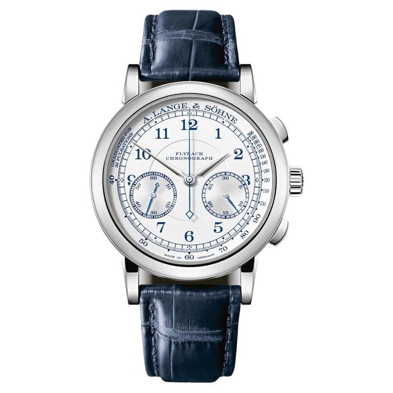 A. Lange and Söhne 1815 Chronograph White Gold Silver Dial 414.026 For ...