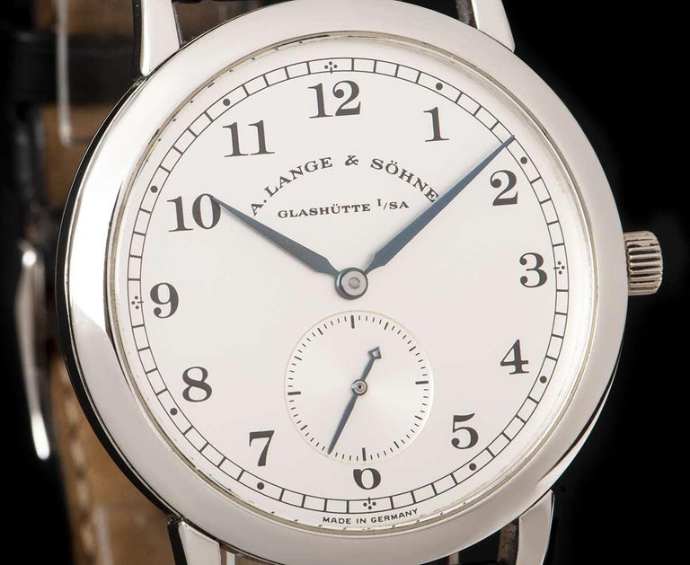 A. Lange and Söhne 1815 Platinum Silver Dial 206.025 Watch at 1stDibs ...