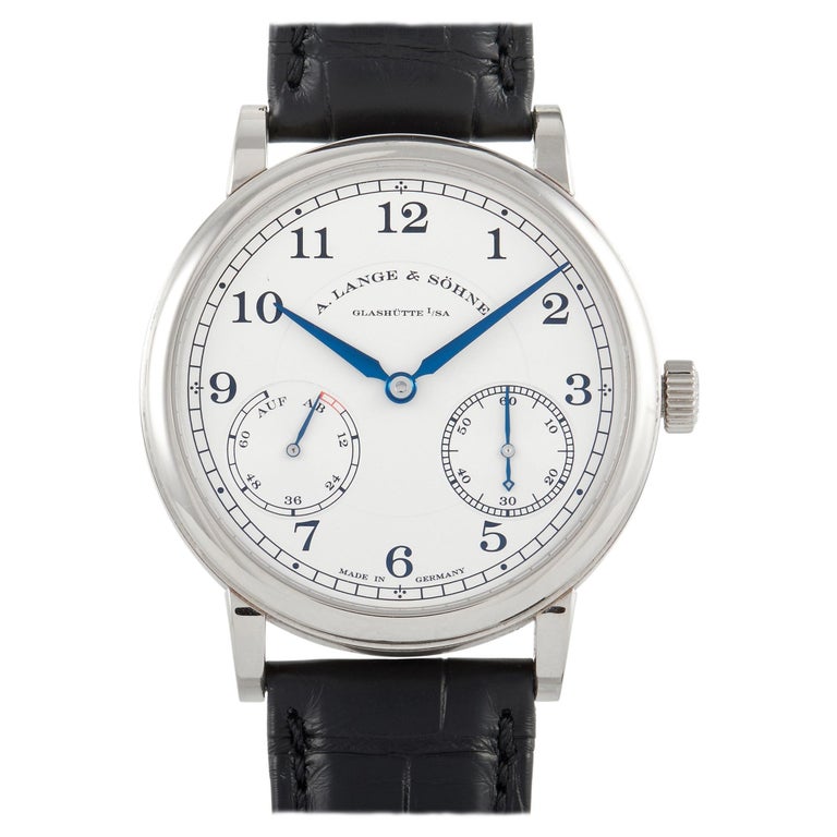 A. Lange and Sohne 1815 Up Down 18K White Gold Watch 234.026 at 1stDibs ...