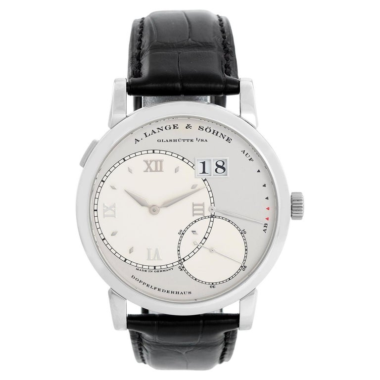 A. Lange and Sohne Grande Lange 1 Platinum Men's Power Reserve Big Date ...
