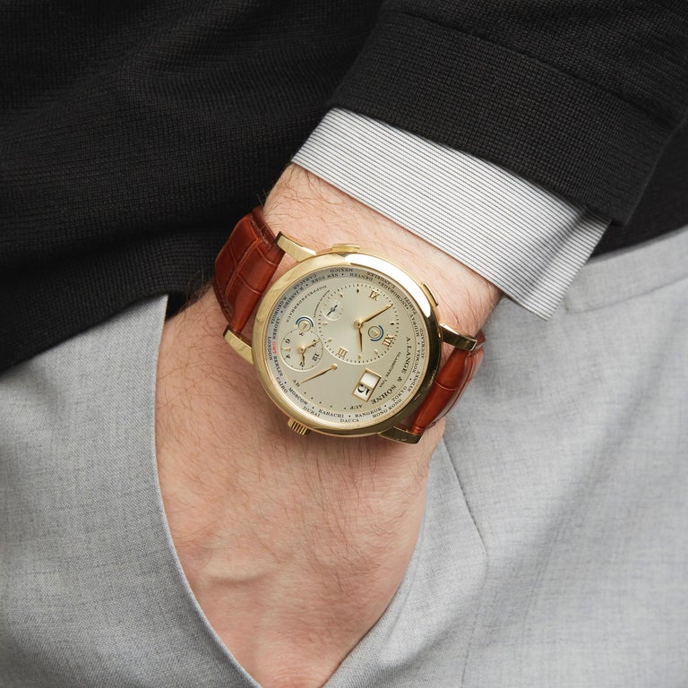 A. Lange and Söhne Lange 1 World Timer 18 Karat Yellow Gold 116.021 at ...