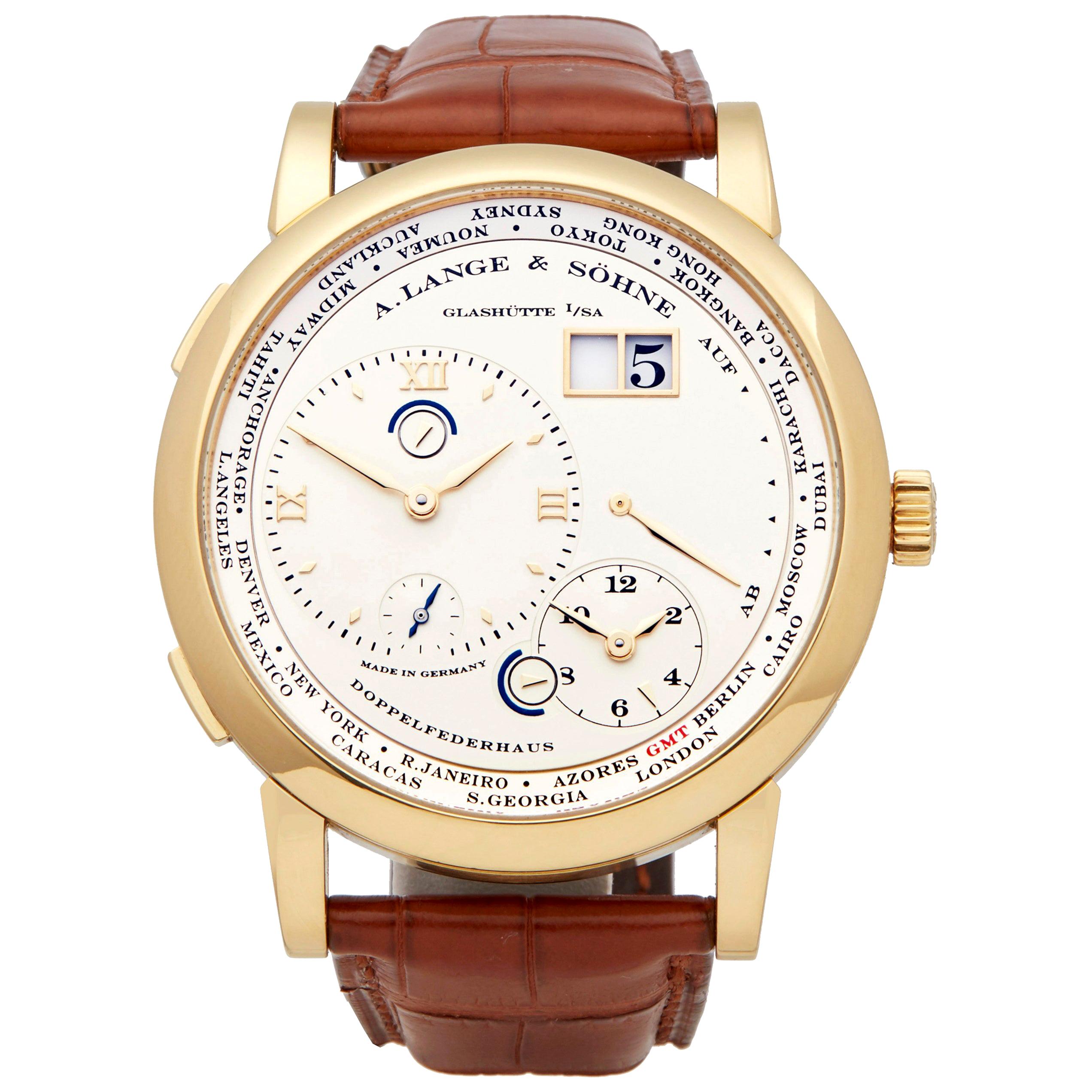 A. Lange and Söhne Lange 1 World Timer 18 Karat Yellow Gold 116.021 at ...