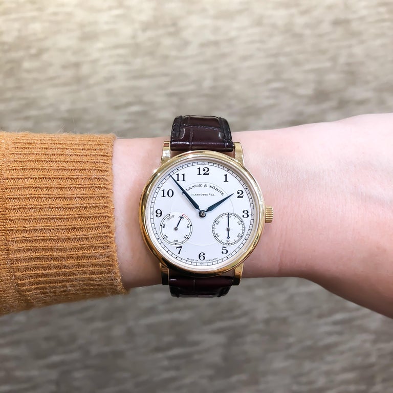 A. Lange and Sohne Men's Up/Down 1815 18 Karat Yellow Gold Watch For ...