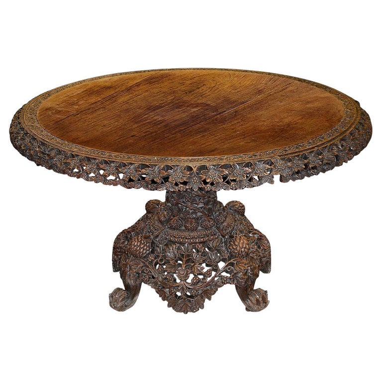 Large and Impressive Anglo Indian Centre Table, circa 1820 For Sale at ...