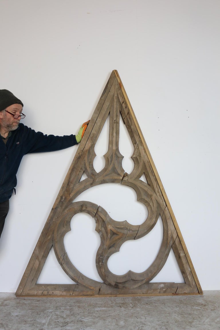 Large Antique Carved Gothic Panel For Sale at 1stDibs