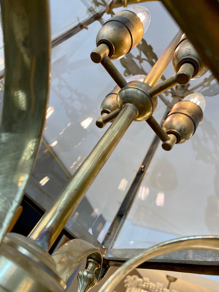 Large Brass Classical Lantern For Sale at 1stDibs