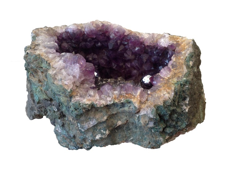 Large Brazilian Amethyst Geode with Lights Inside at 1stDibs