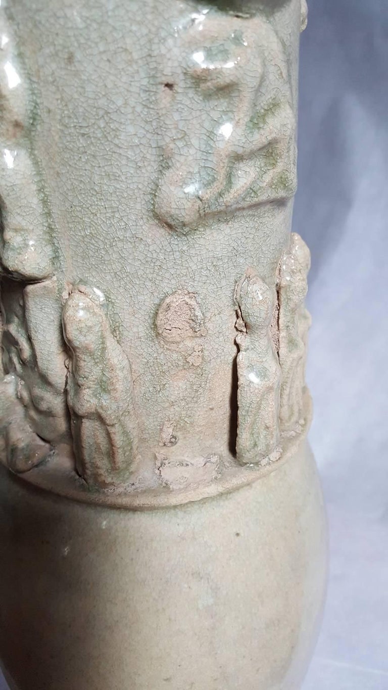 Large Chinese Song Dynasty 1, 000 Year Old Decorative Funerary Jar For ...