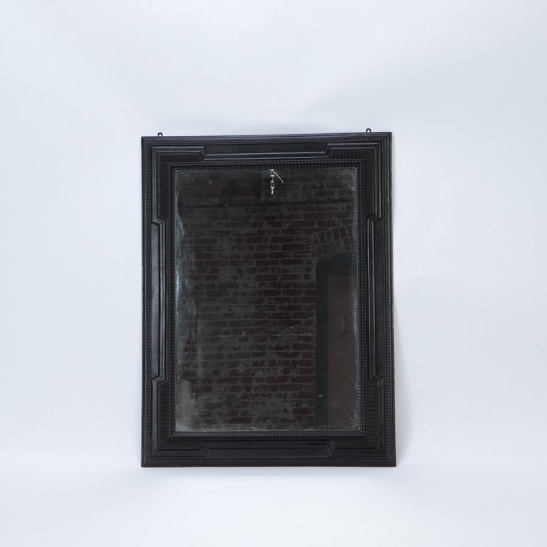 A Large Dutch style ebonIzed frame with ripple carving. Circa 1940. For Sale at 1stDibs